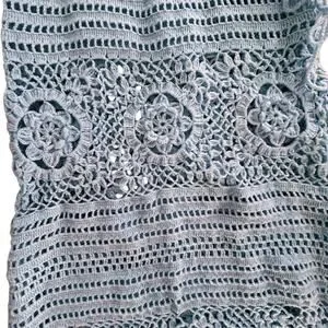 Vintage | Skirts | Vintage 6s70s Handmade Light Blue Crochet Skirt ...